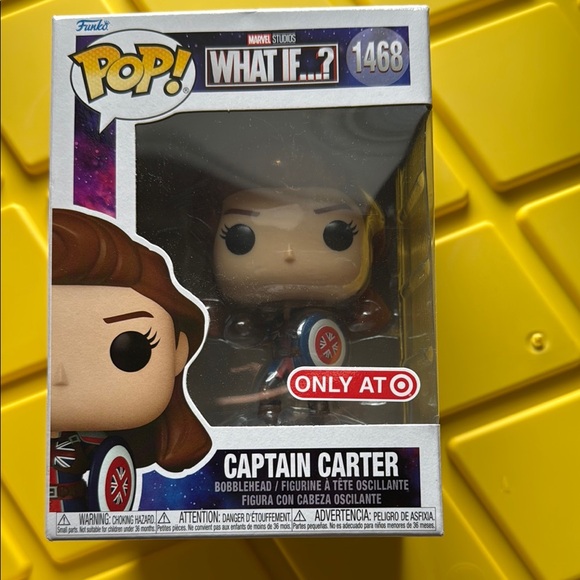 Funko | Toys | Funko Pop Captain Carter Figure With Red And Blue ...